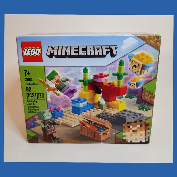 Lego | Toys | Lego Minecraft The Coral Reef 2164 | Poshmark